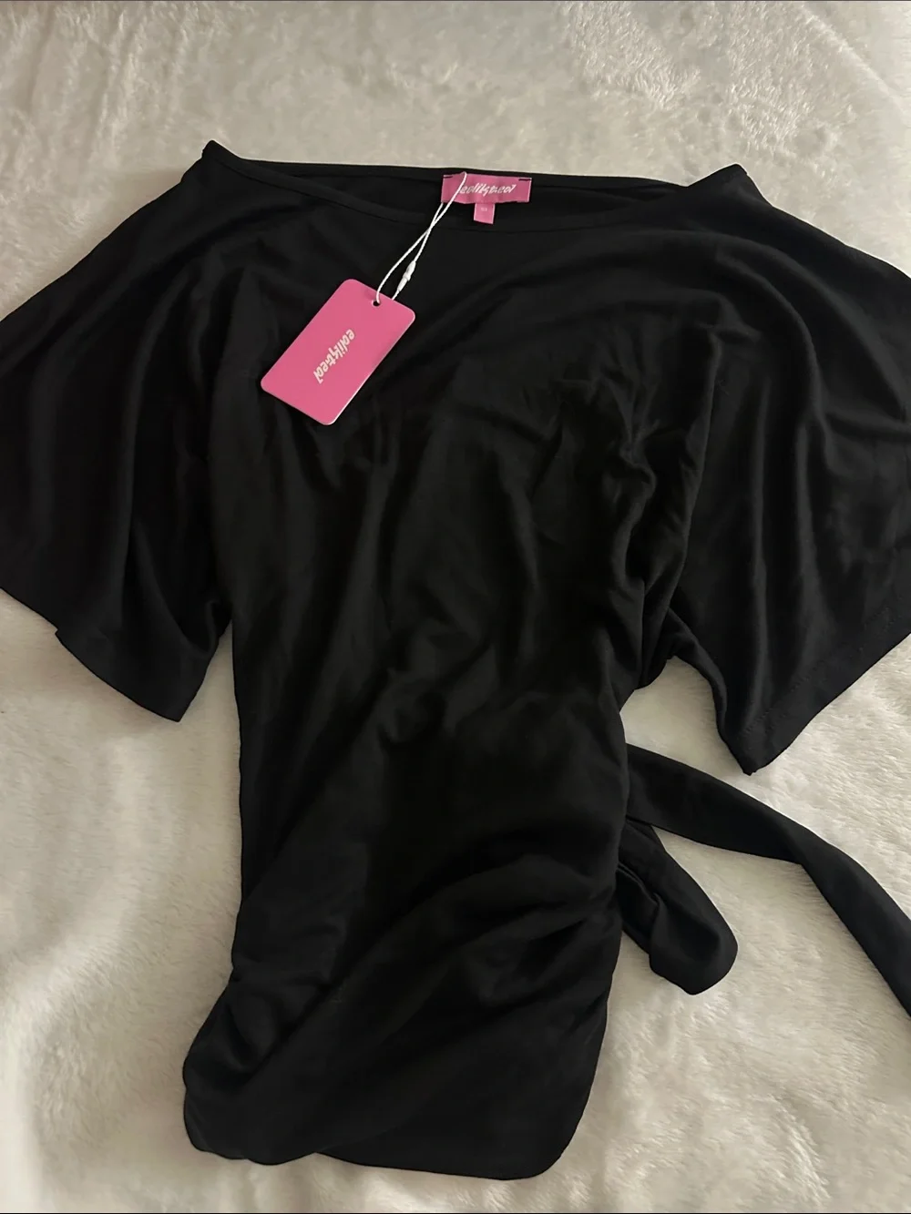 Edikted | Tops | Edikted Womens Black Tiewaist Top | Poshmark